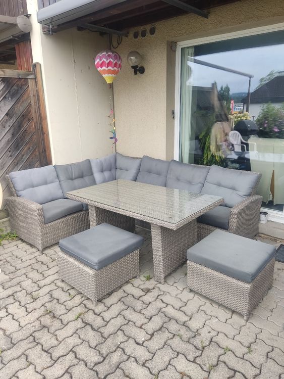 Gartenlounge Ecklounge Rattan (Gebraucht) in Gossau ZH für CHF 164 – nur Abholung auf Ricardo kaufen