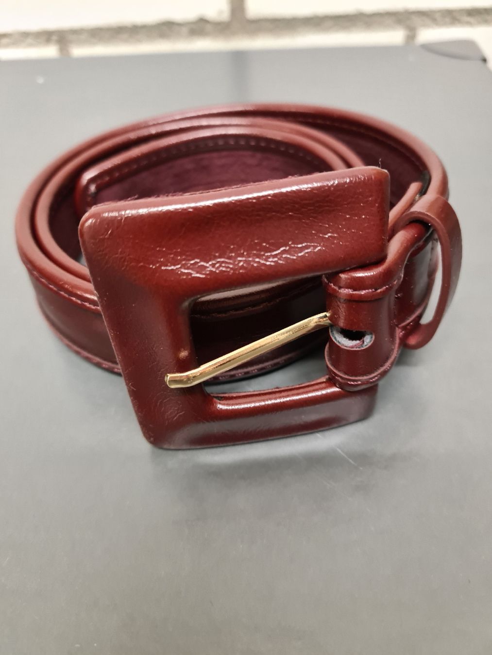 Mango Kunstledergürtel, bordeauxrot, Gr. S – Top Zustand! (Gebraucht ...