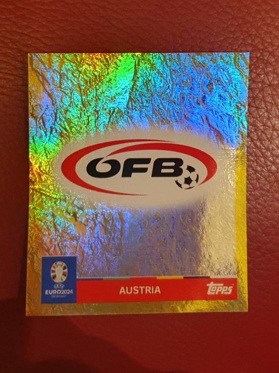 Topps Euro 2024 Sticker Wappen AUT 1 AUSTRIA GOLD | Kaufen auf Ricardo