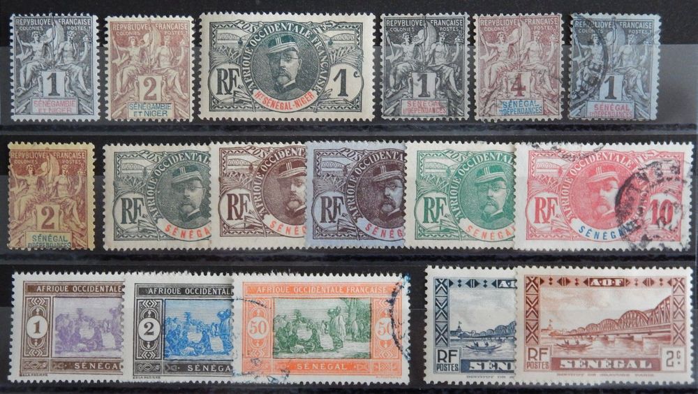 Franz. Kolonie Senegal Lot mit alten Werten I | Kaufen auf Ricardo