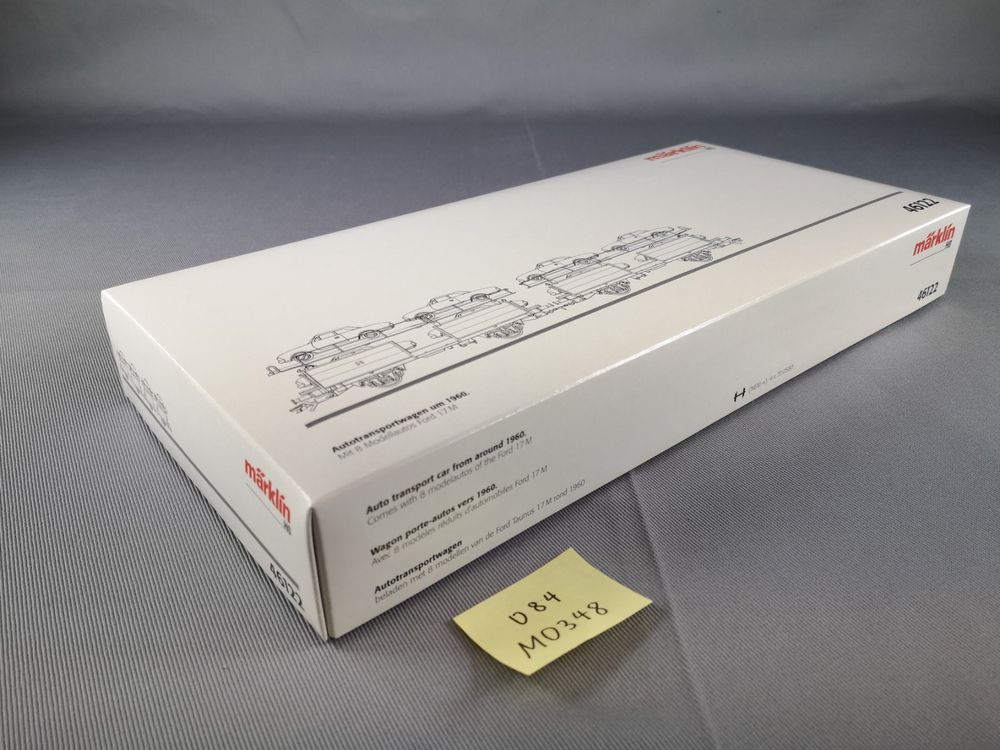Märklin HO AC Autotransportwagen mit Ford 17M (084)(M348) (Neu und originalverpackt) in ...
