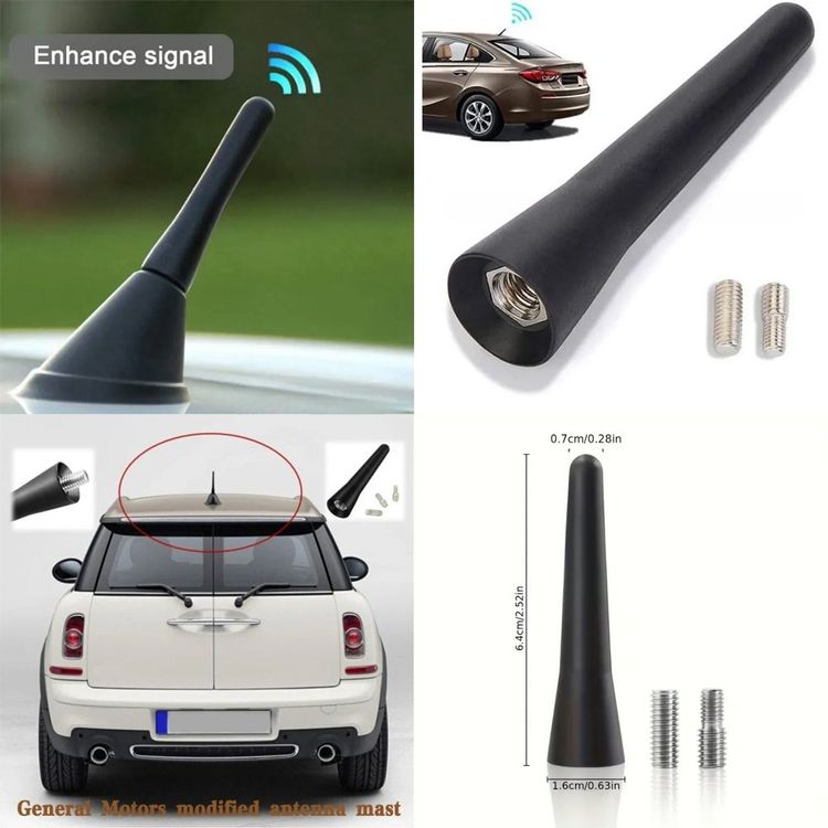 Kurze Autoantenne 6,5cm Universal für FM DAB Radioempfang (Neu (gemäss ...