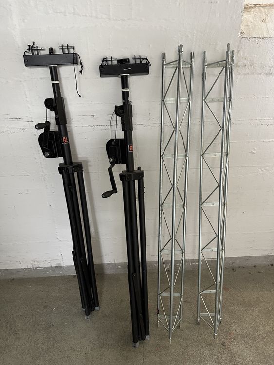 Lichtstativ Set, höhenverstellbar, ideal für Events (Gebraucht) in Oberbipp für CHF 135 – nur ...