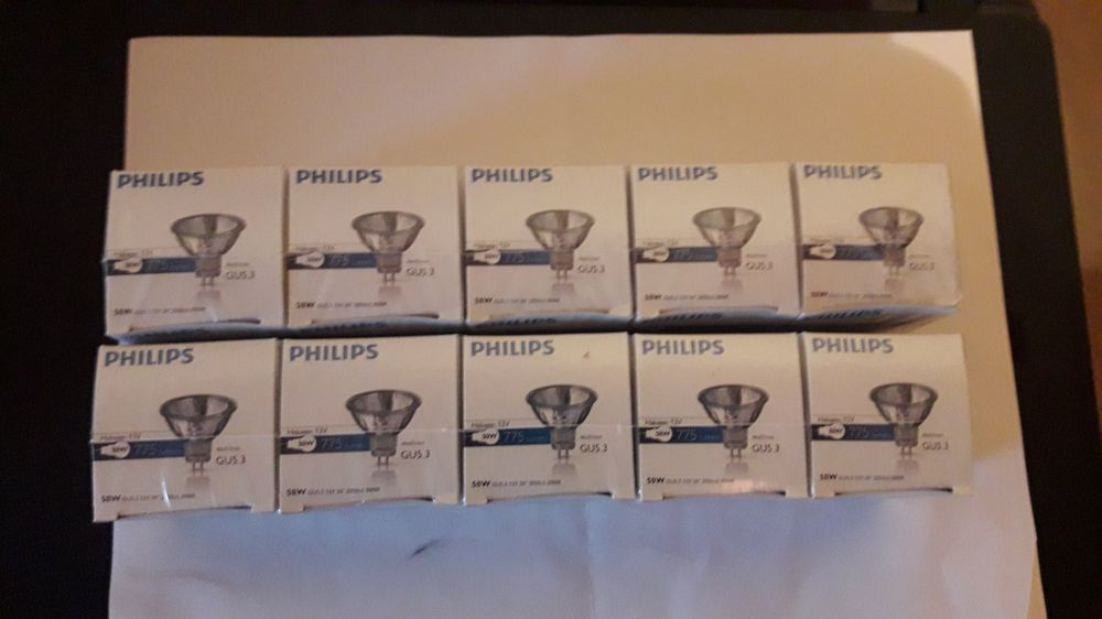 Philips Halogenspot 50 Watt GU 5.3 , 12 Volt , 10 Stück (Neu und ...