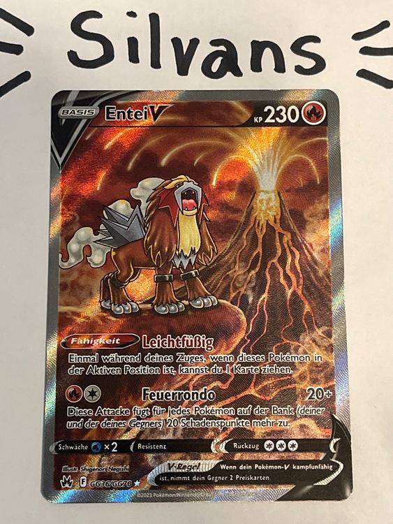 Entei V Full Art Alternative Art Zenit der Könige Deutsch | Kaufen auf ...