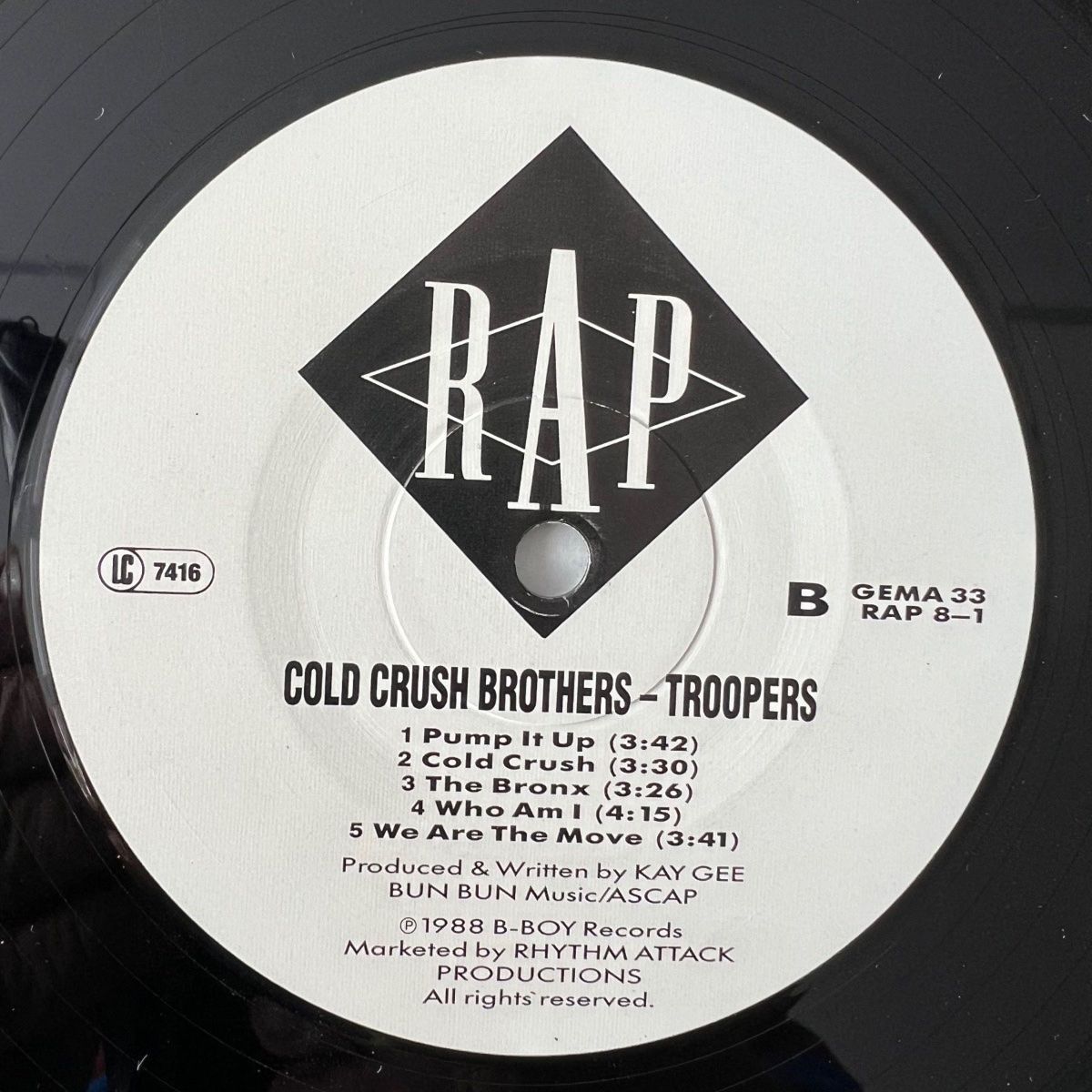 Cold Crush Brothers - Troopers / 1. D-Press. 1988 (Gebraucht) in Gais ...