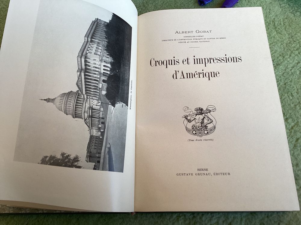 Croquis et Impressions d’Amérique. 1904 (Gebraucht) in Bursinel für CHF ...