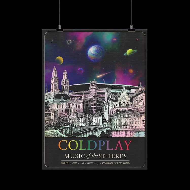 Coldplay The Spheres Tour Poster - Limited Edition (Neu und ...