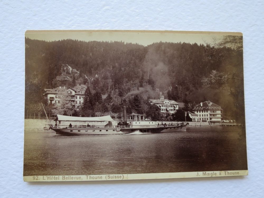 Jean Moegle (1853-1938) Hôtel Bellevue Thune (Gebraucht) in Zürich für ...