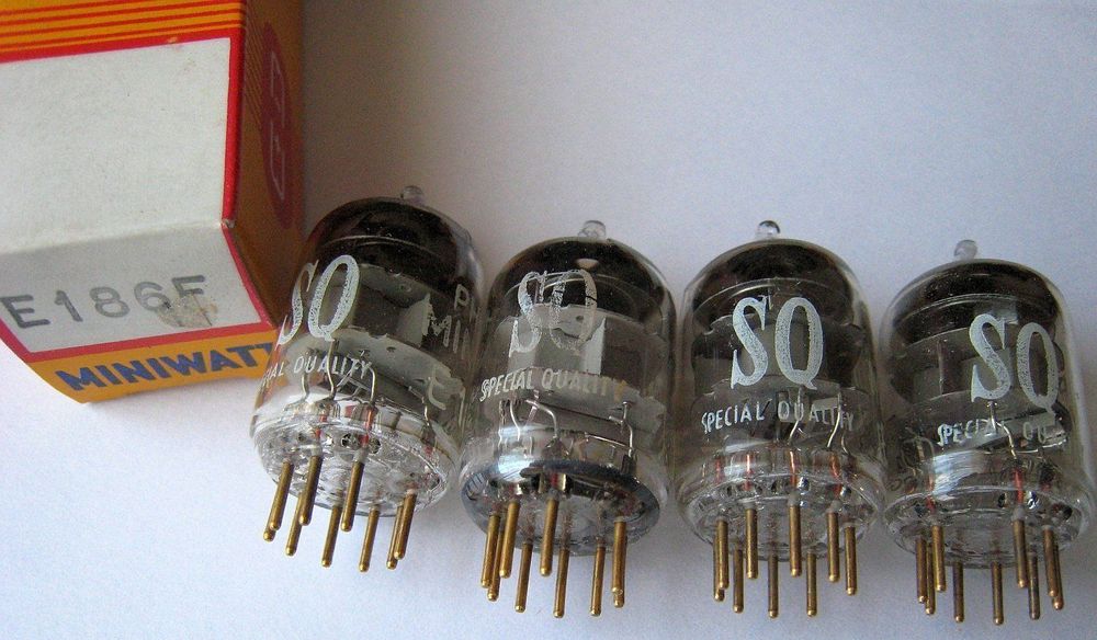 4 Röhren / Radioröhren E186F / 7737 (Pentode), Philips (Neu (gemäss Beschreibung)) in Biel ...