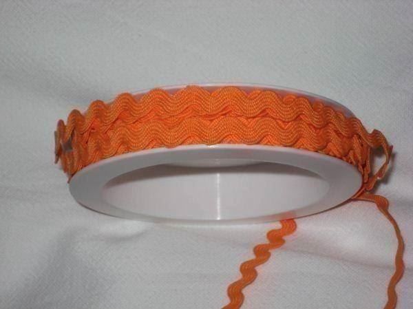Zick-Zack Band Polyamid orange 5mm breit Reststück! (Neu (gemäss ...