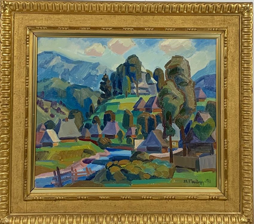 Russisches Gemälde Berglandschaft unleserlich Signiert (Gebraucht) in Root für CHF 135 – mit ...