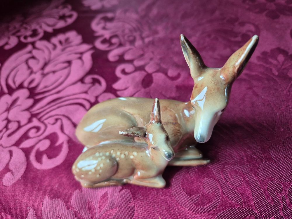 Porzellanfigur REH mit REHKITZ (Gebraucht) in Goldiwil (Thun) für CHF 40 – nur Abholung auf ...