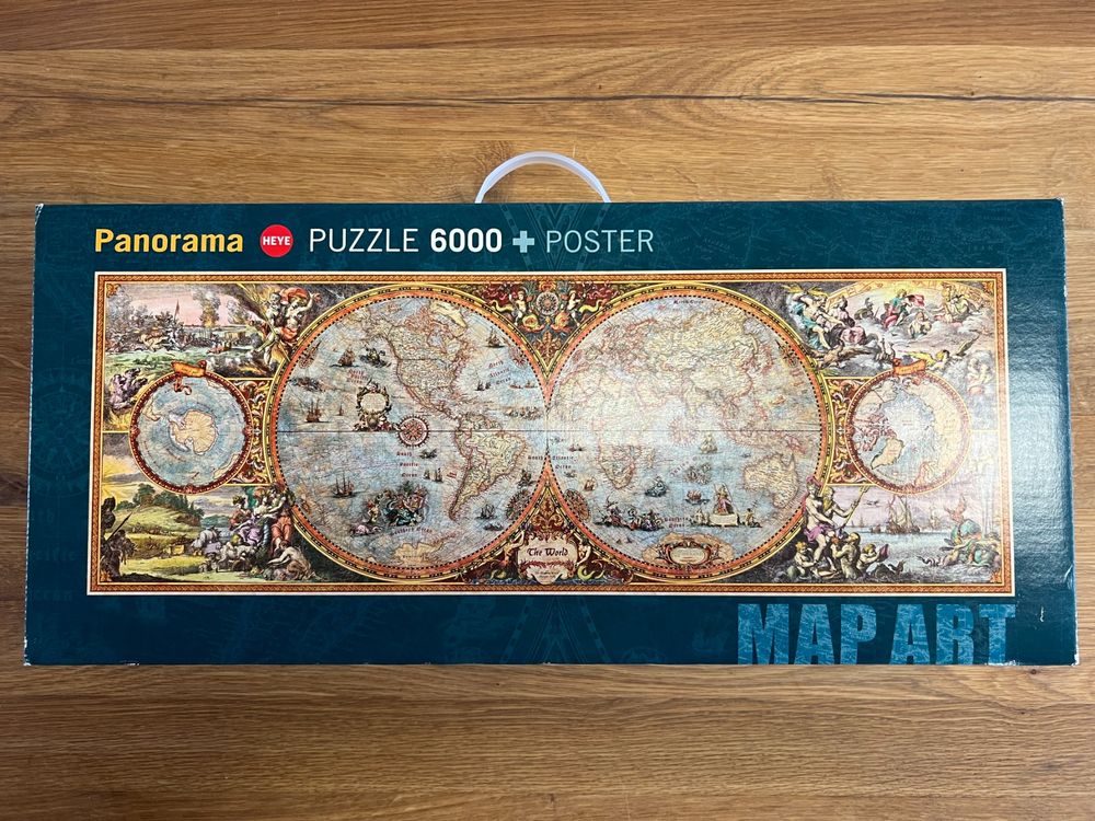 Panorama Puzzle - Hemisphere Map - 6000 Pieces | Kaufen auf Ricardo