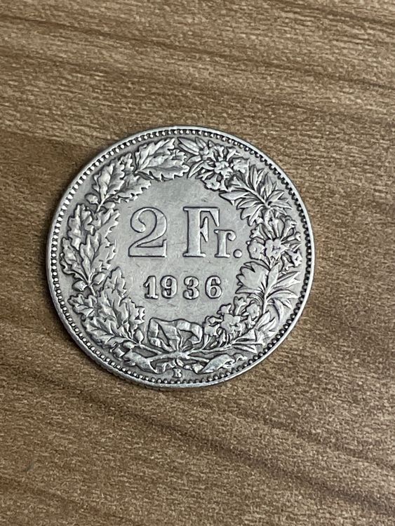 2 Franken Schweiz 1936 Silber | Kaufen auf Ricardo