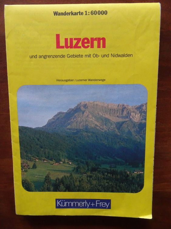 Wanderkarte Luzern, Ob- und Niedwalden 1:60000 (Gebraucht) in männedorf ...