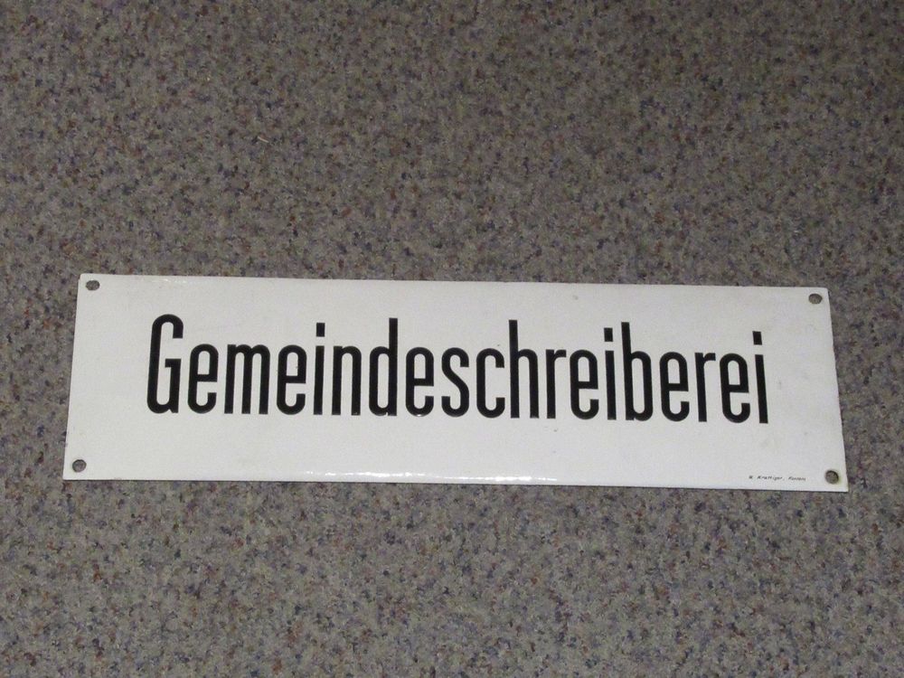 Emailtafel Gemeindeschreiberei | Kaufen auf Ricardo