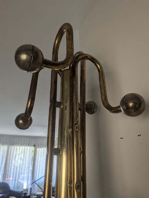 Vintage Mid-Century Modern Brass Coat Hanger Italian Design (Gebraucht ...