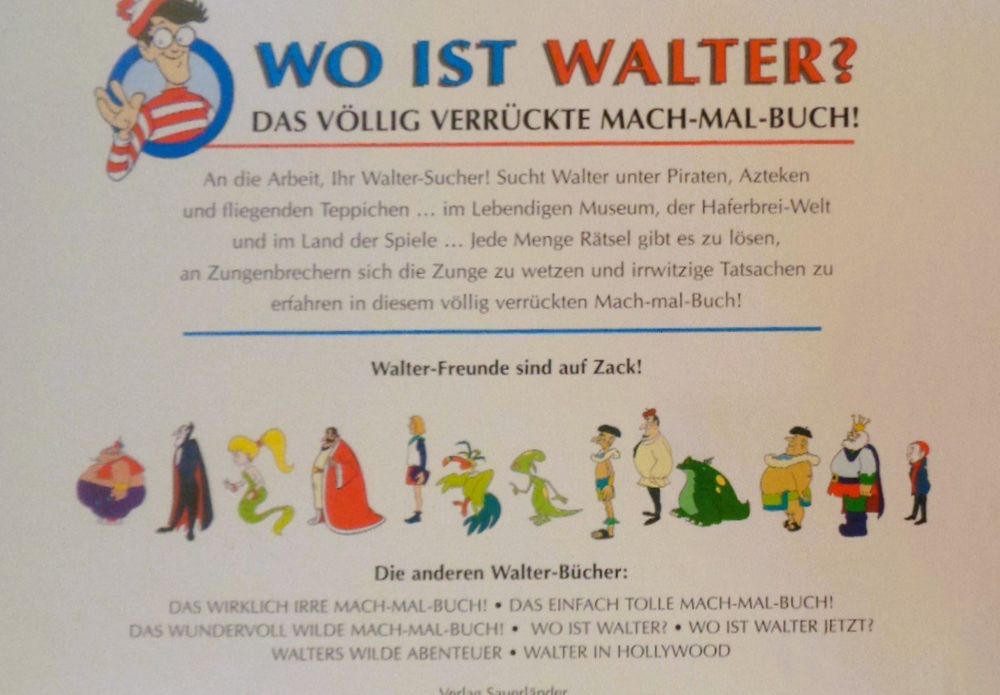 Wo ist Walter - Das völlig verrückte Mach-mal-Buch (Gebraucht) in ...