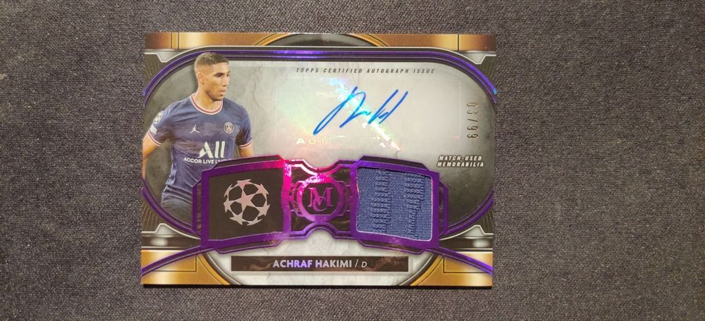 Topps Museum Champions League Hakimi PSG Patch Autograph /99 (Gebraucht ...