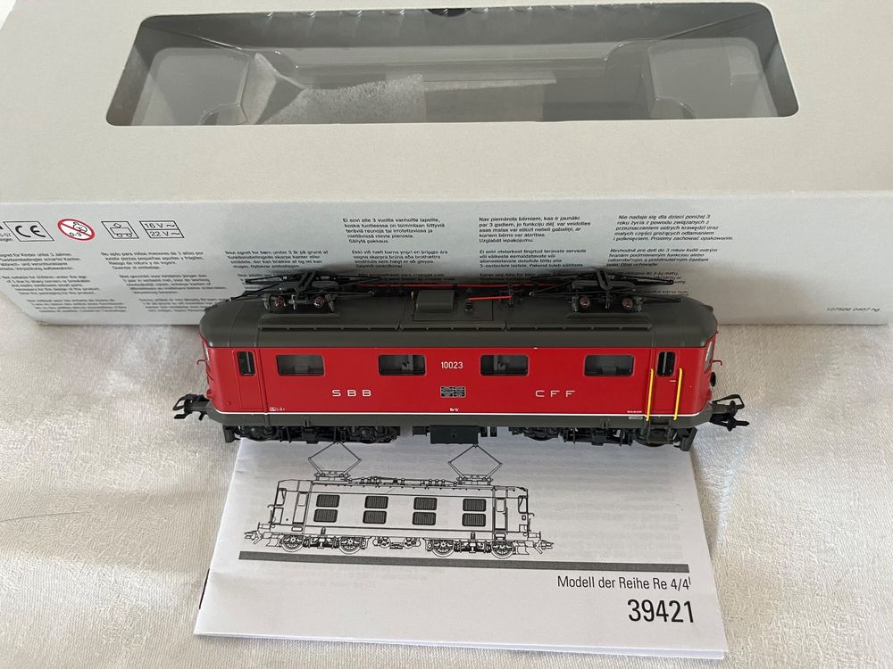 Märklin E-Lok SBB Re 4/4 I rot, mfx, Softdrive Sinus, 39421 | Kaufen auf Ricardo