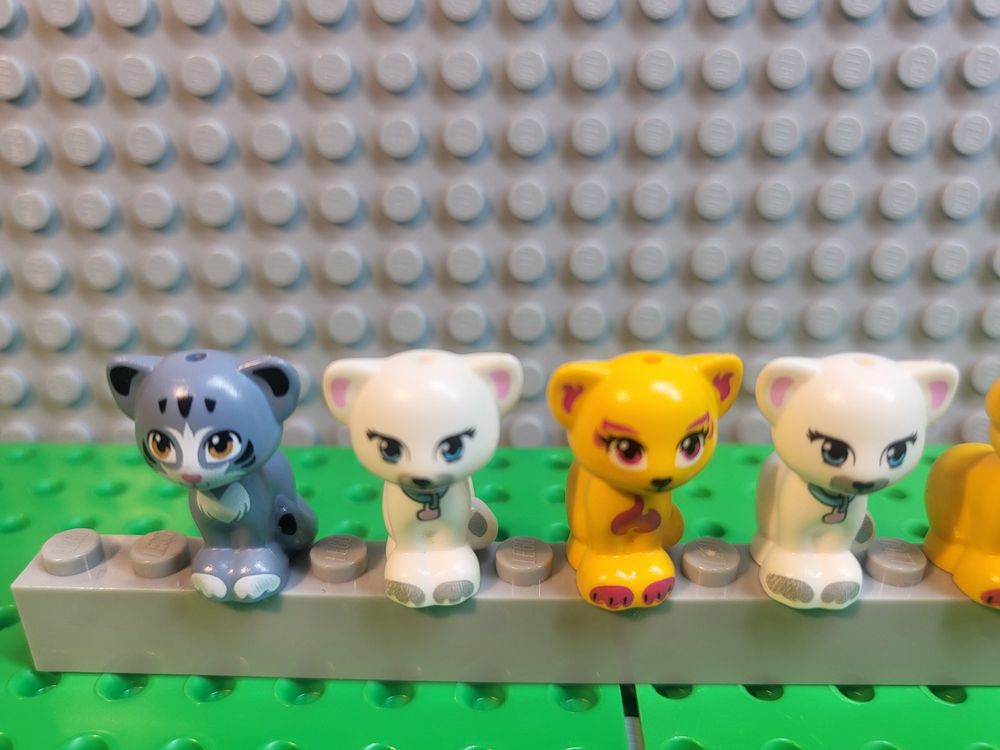 7 Lego - Tiere, Lego Friends Katzen ins weiss, gelb, schwarz (Gebraucht ...