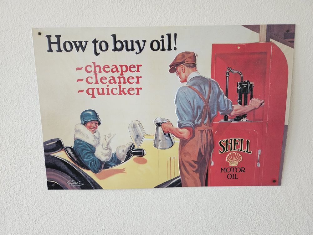 Emaille-Schild Replika "Shell" - Metallschild (Gebraucht) in ...