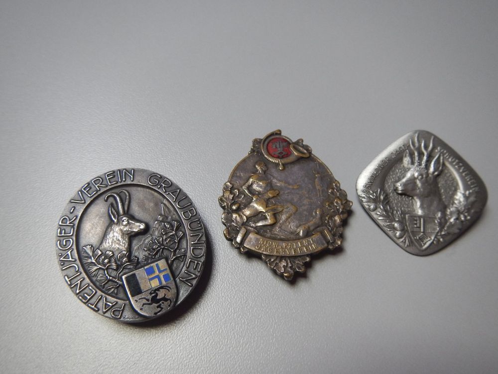 Abzeichen: Jäger Graubünden / Nidwalden / Obwalden - 3 stück | Kaufen ...