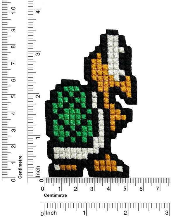 8bit Turtle Pixel 3D Stickpatch – 3D‑Aufnäher – neu (Neu und ...