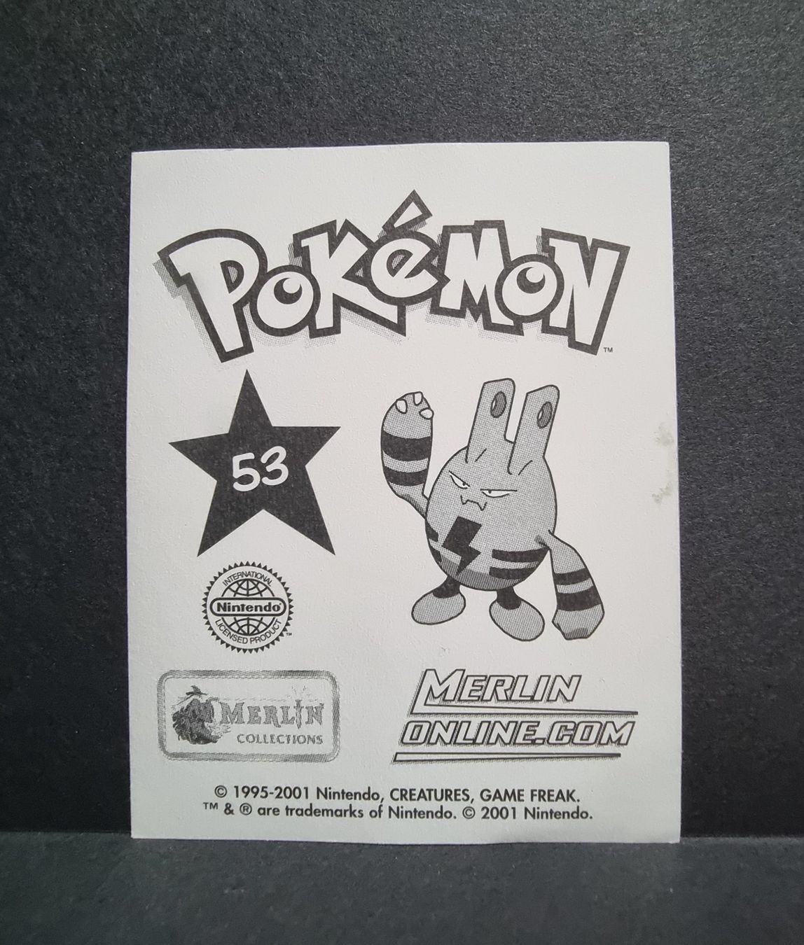 Pokémon Merlin Sticker Topps Holo Webarak Johto #53 (Neu (gemäss ...
