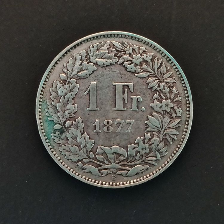 1 Franken Silbermünze 1877 (Gebraucht) in Eggenwil für CHF 19.5 – mit Lieferung auf Ricardo kaufen