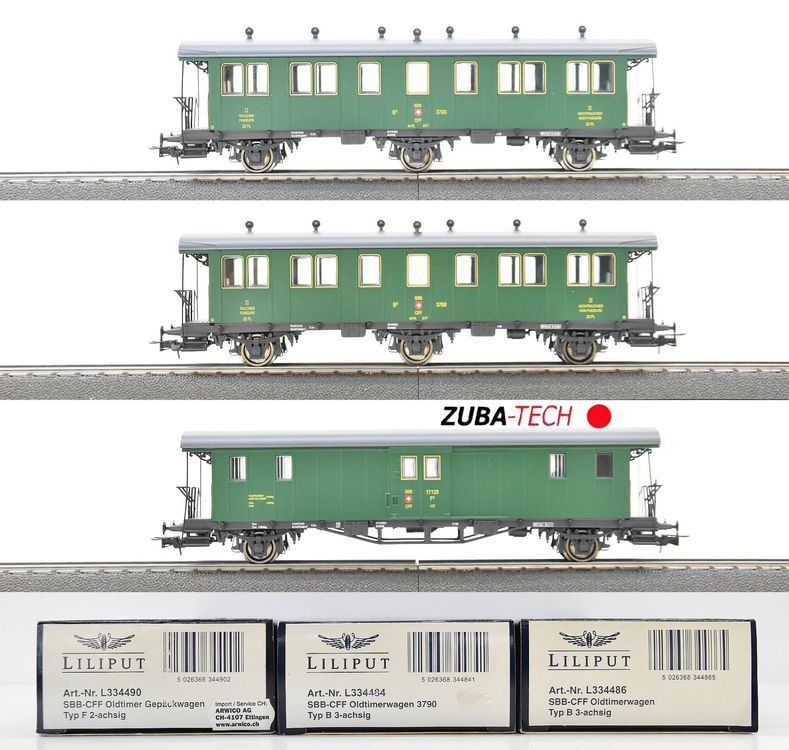Liliput 3x Historische-Personenwagen SBB H0 GS mit OVP | Kaufen auf Ricardo