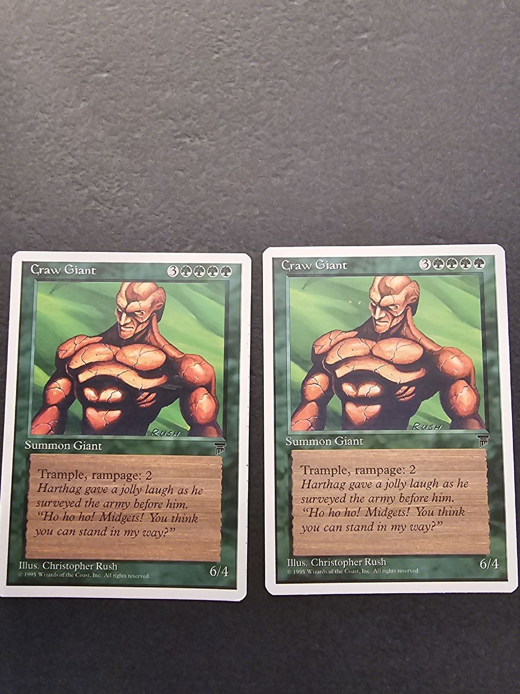 Magic The Gathering -2 x Craw Giant - (Gebraucht) in Wisen SO für CHF 1 ...