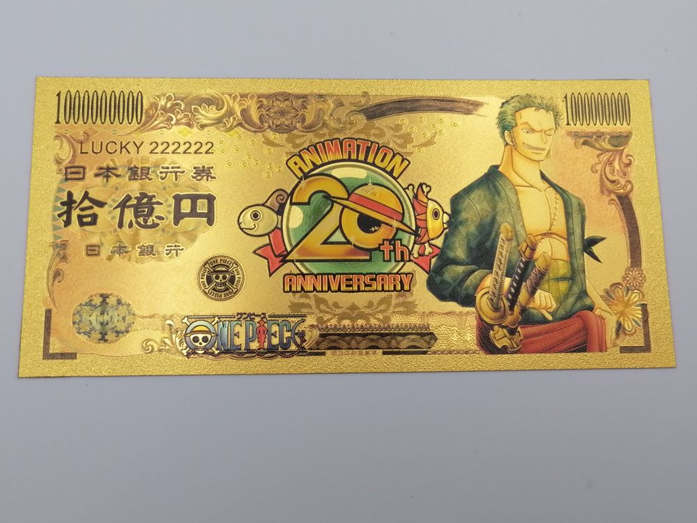 ♦One Piece♣ Anime Gold Banknote (Neu und originalverpackt) in Dübendorf ...