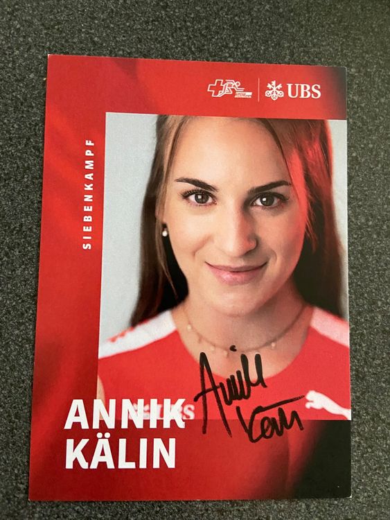 Autogrammkarte Annik Kälin (Gebraucht) in Adliswil für CHF 28 – mit ...
