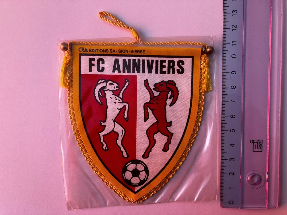 Vintage Fanion/Wimpel FC ANNIVIERS (Neu und originalverpackt) in Gland für CHF 5 – mit Lieferung ...