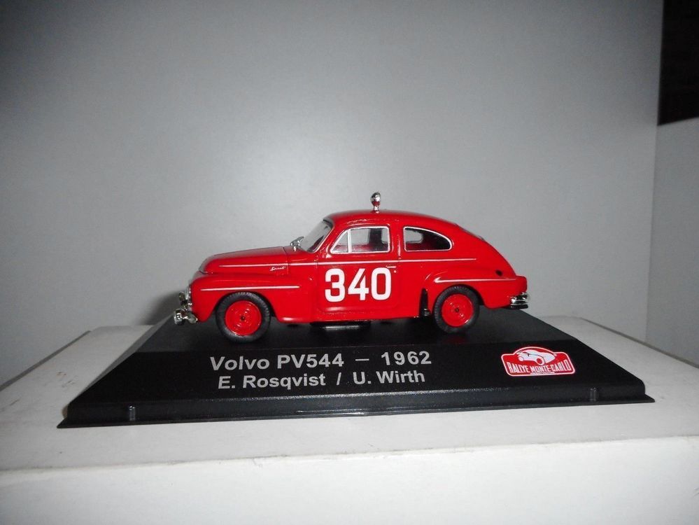 Volvo PV544 rot #340 Rallye Monte Carlo 1962 E. Rosqvist / (Neuf avec ...