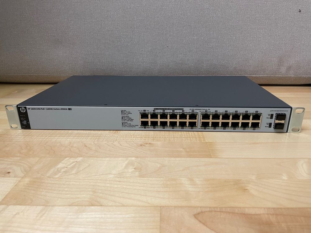 HP 1820-24G-PoE+ (185W) Switch (Gebraucht) in Rüschlikon für CHF 100 – mit Lieferung auf Ricardo ...