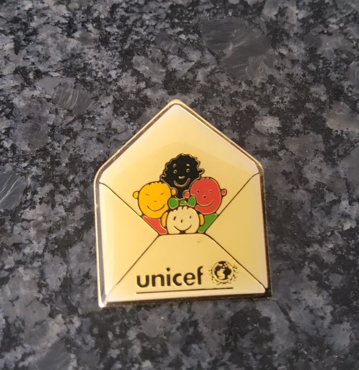 UNICEF Pin Brief Freundschaft Kinder Vintage Rar... | Kaufen auf Ricardo