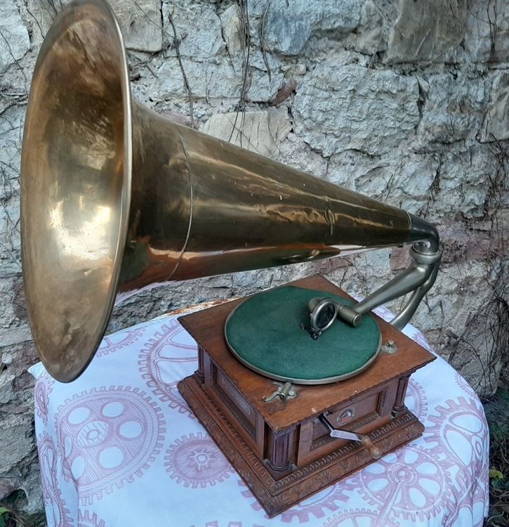 Grammophon –DGAG „Senior Monarch“ mit Messing Trichter 1905 (Gebraucht ...