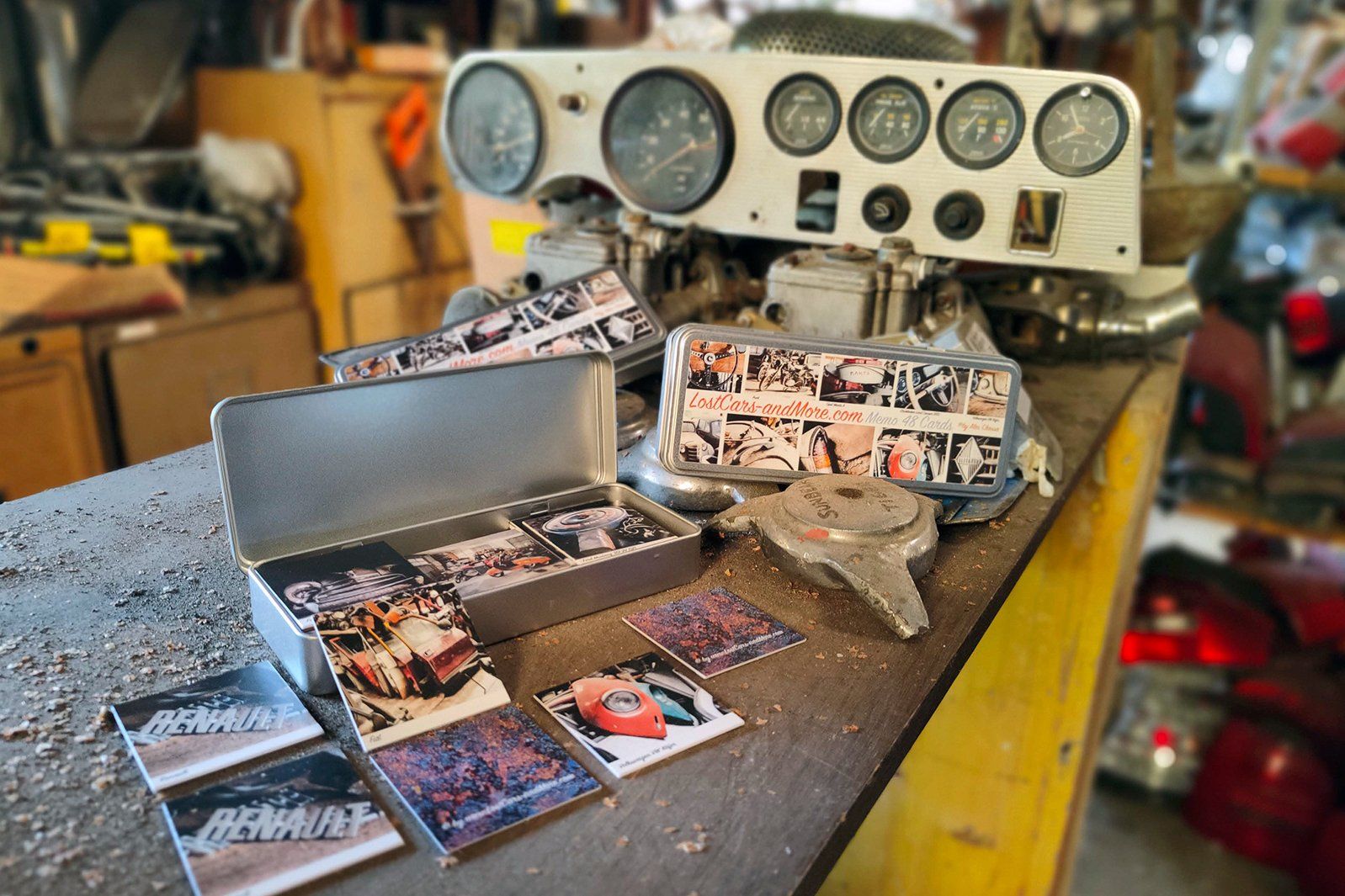 Memory Spiel mit 48 Karten Thema Lost Cars ... in Blechdose (Neu ...