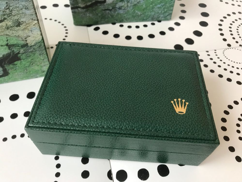 ROLEX ORIGINAL - VINTAGE WATCH BOX ECRIN SCHACHTEL - RARE ! (Gebraucht ...