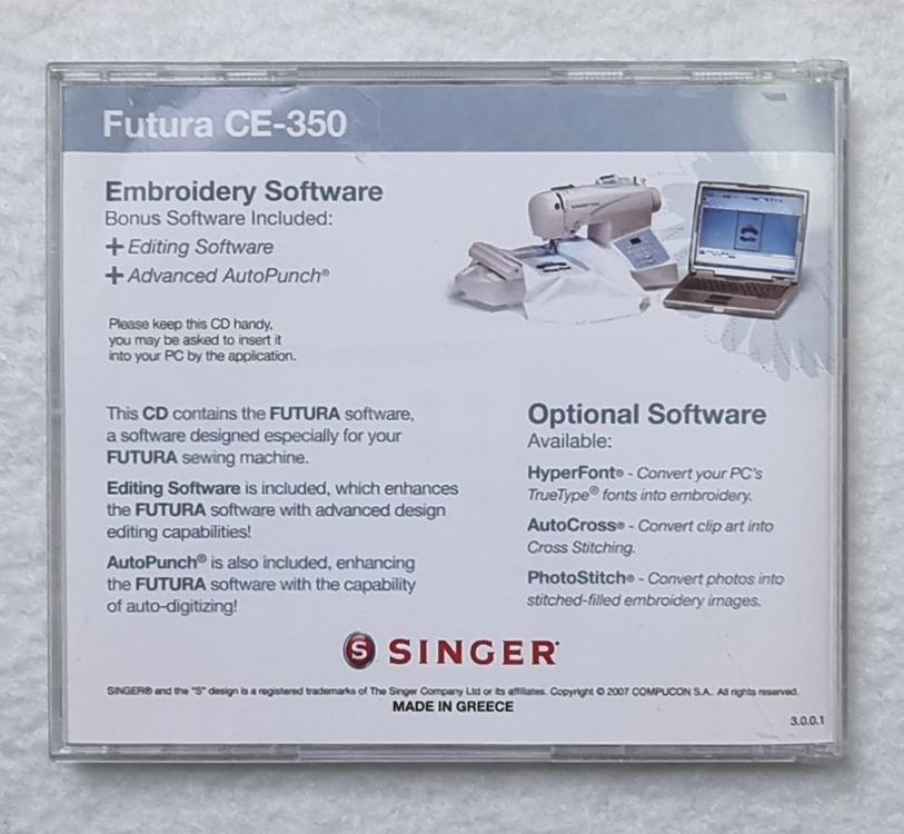 SINGER FUTURA CE-350 Näh- und Stickmaschine | Kaufen auf Ricardo