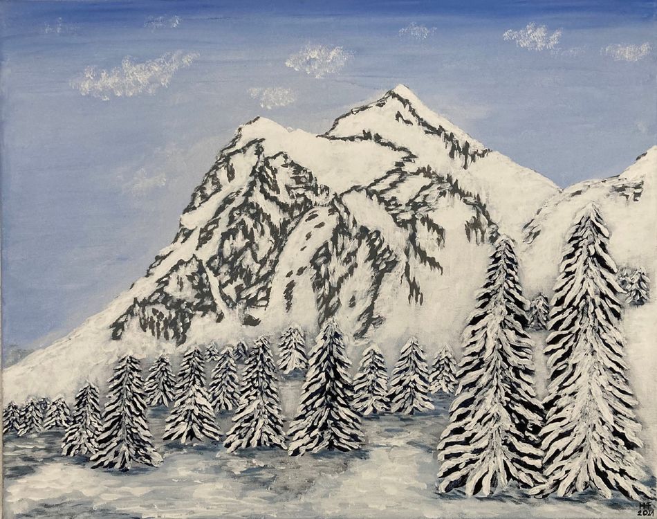 Harmonie - Winterlandschaft Acrylbild (Neu (gemäss Beschreibung)) in ...