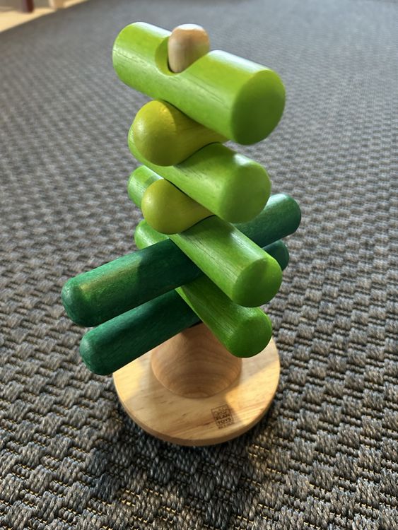 Plan Toys Stacking Tree - Wooden Toy for Toddlers🌲🌳 (Neu (gemäss ...
