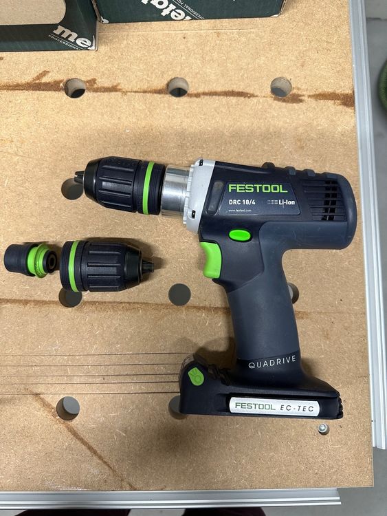 Festool Akkuschrauber DRC 18/4 mit Ladegerät und 2 Akkus | Kaufen auf ...