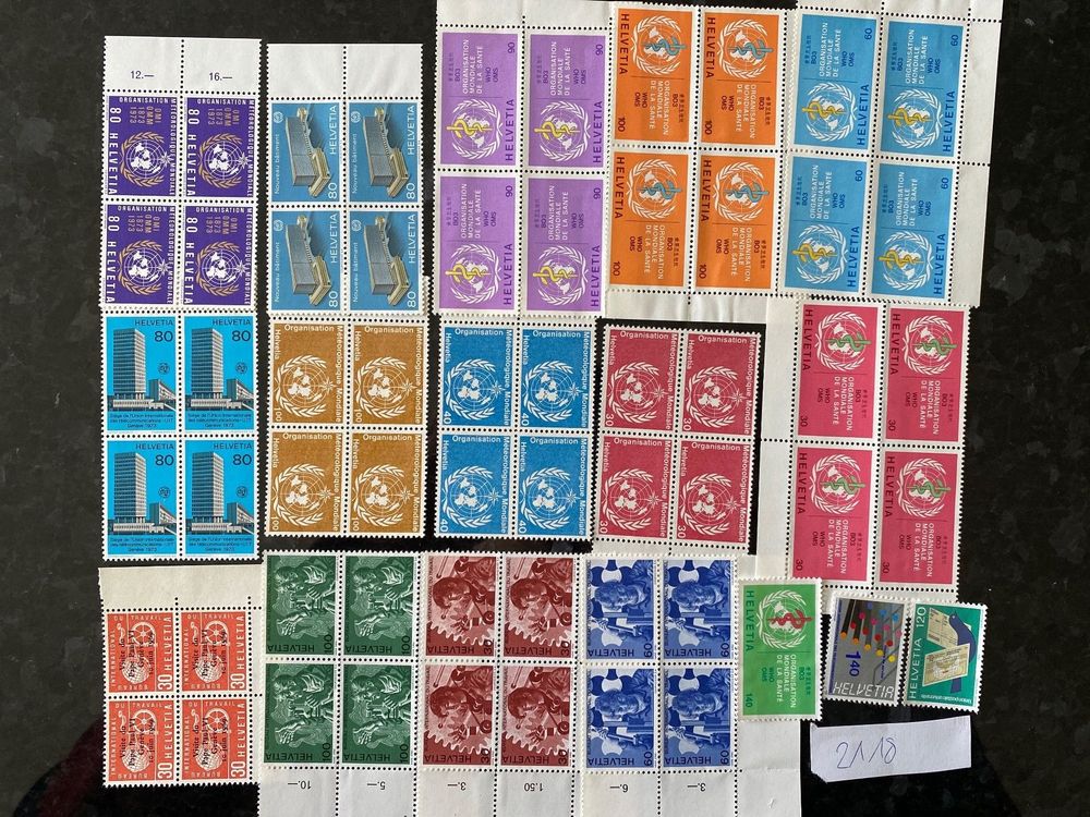 Viererblock Sammlung Frankaturware Ämter Sammlung 40.40Fr (Neu (gemäss Beschreibung)) in Wil SG ...