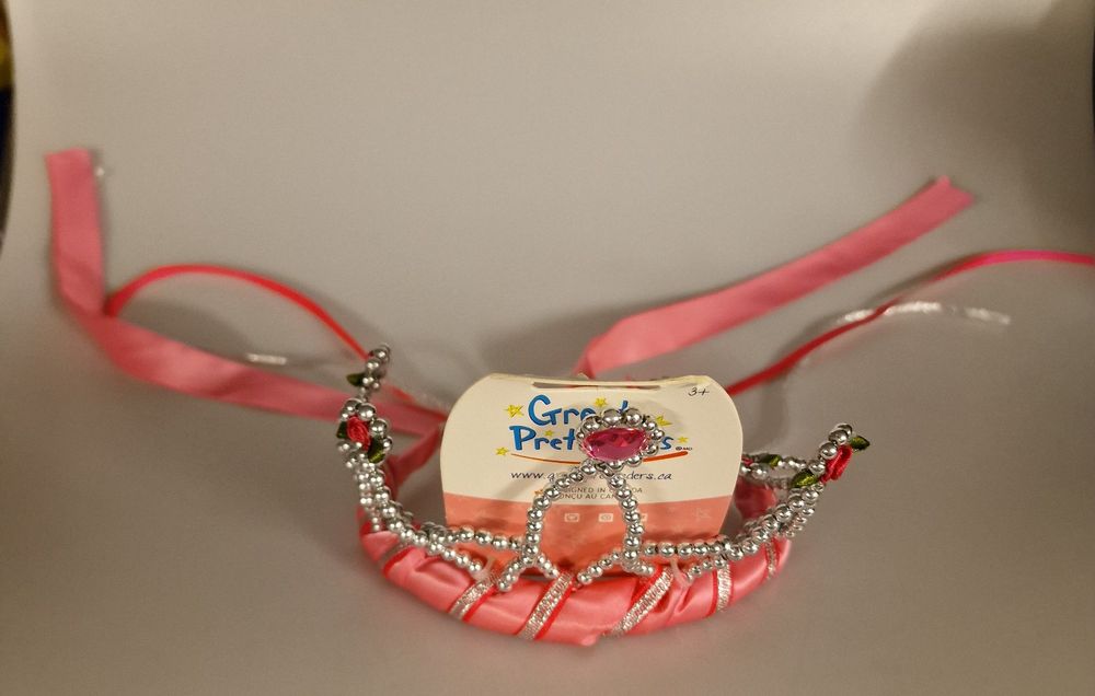 Prinzessinnen Krone Diadem mit rosa Schleifen Fasnacht | Kaufen auf Ricardo
