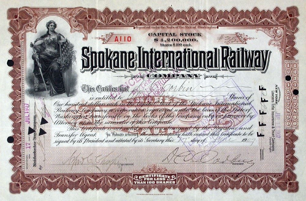 Spokane International Railway Company - 1907 (Gebraucht) in Solothurn ...