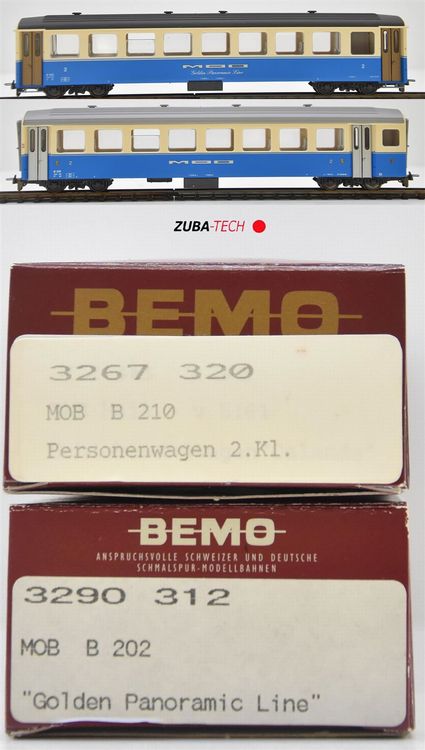 Bemo 2x Personenwagen MOB H0m GS mit OVP | Kaufen auf Ricardo